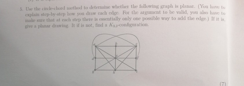 Solved 5. Use the circle-chord method to determine whether | Chegg.com