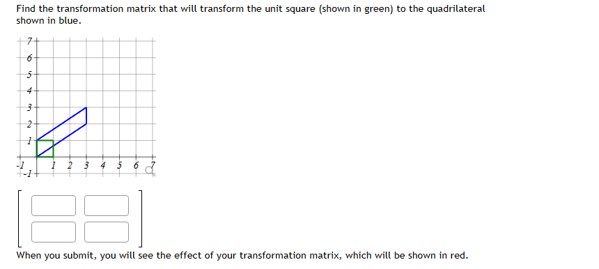 Solved Find the transformation matrix that will transform | Chegg.com