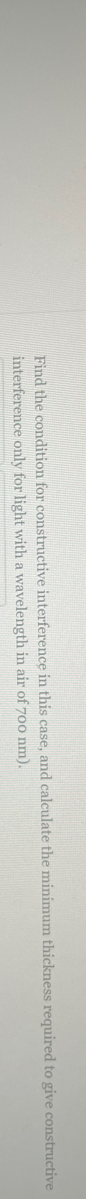 Solved Find the condition for constructive interference in | Chegg.com