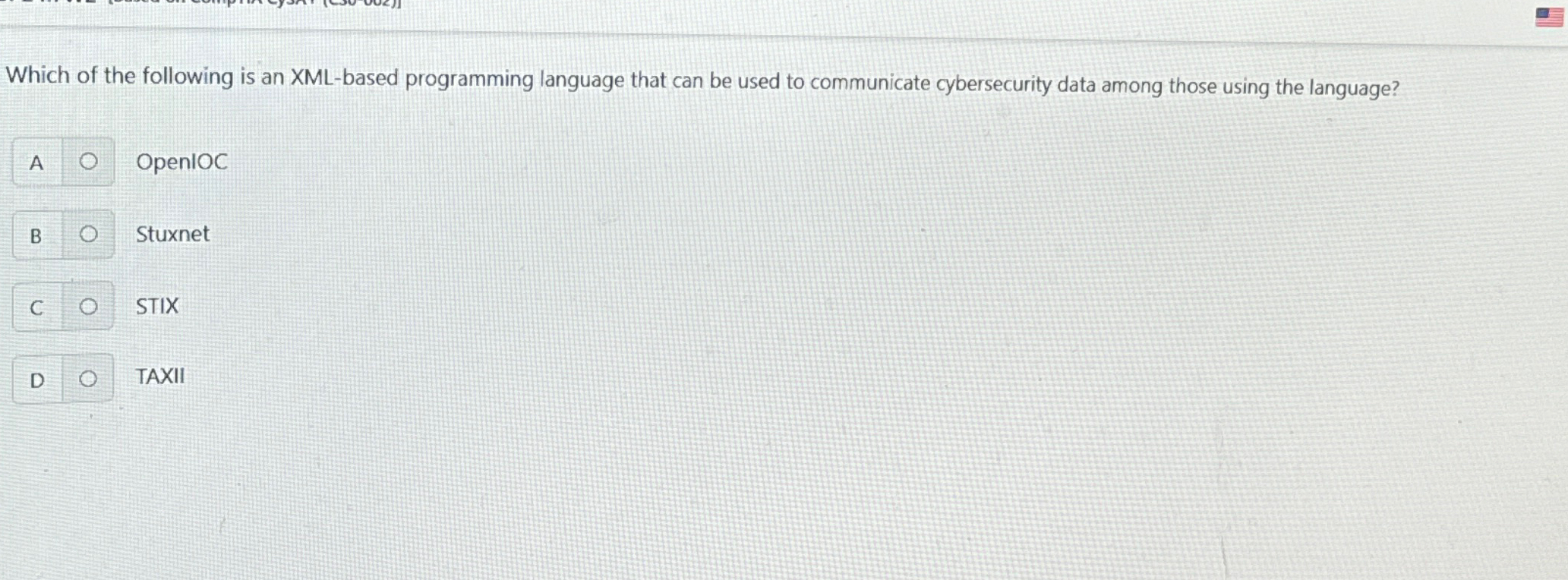 Solved Which of the following is an XML-based programming | Chegg.com