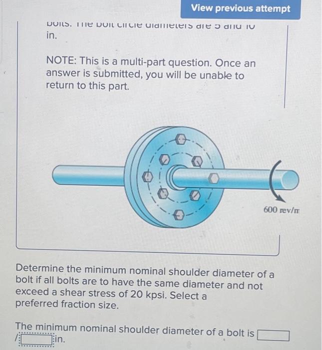 Solved Required information The coupled shafts shown are | Chegg.com