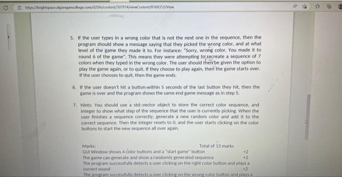 Solved CST8219 - Ct+Programming Final Project due April | Chegg.com