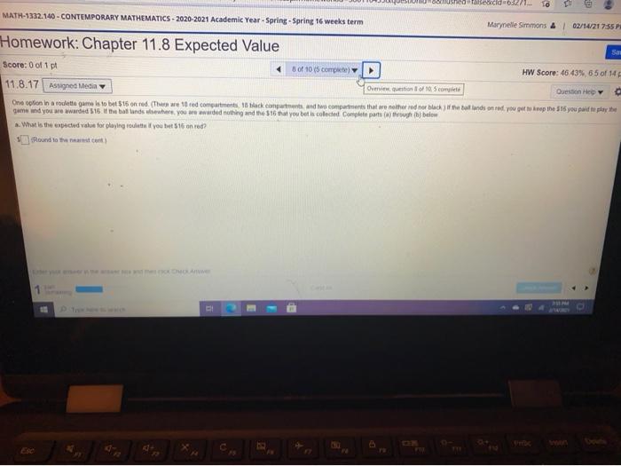 Solved Tauseid 18 3 MATH-1332.140 - CONTEMPORARY MATHEMATICS | Chegg.com