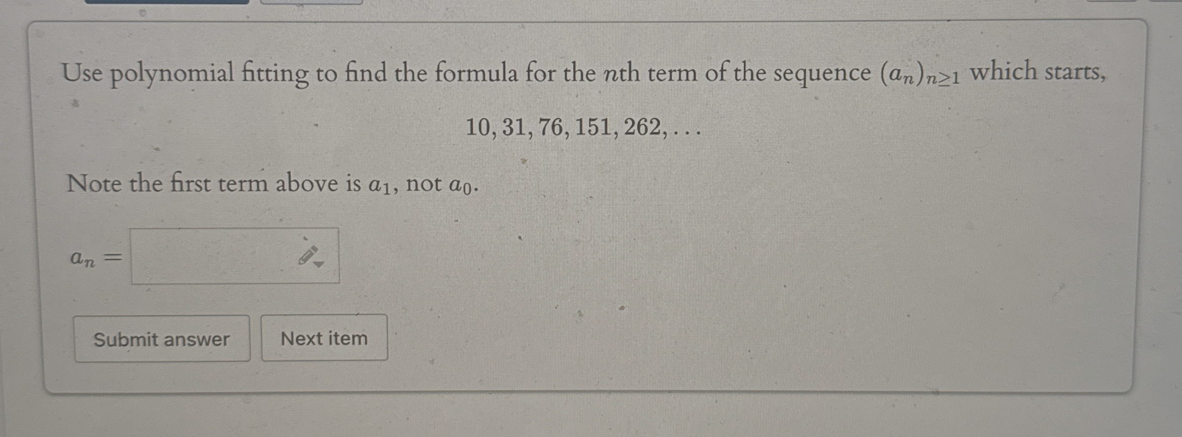 Use polynomial fitting to find the formula for the | Chegg.com