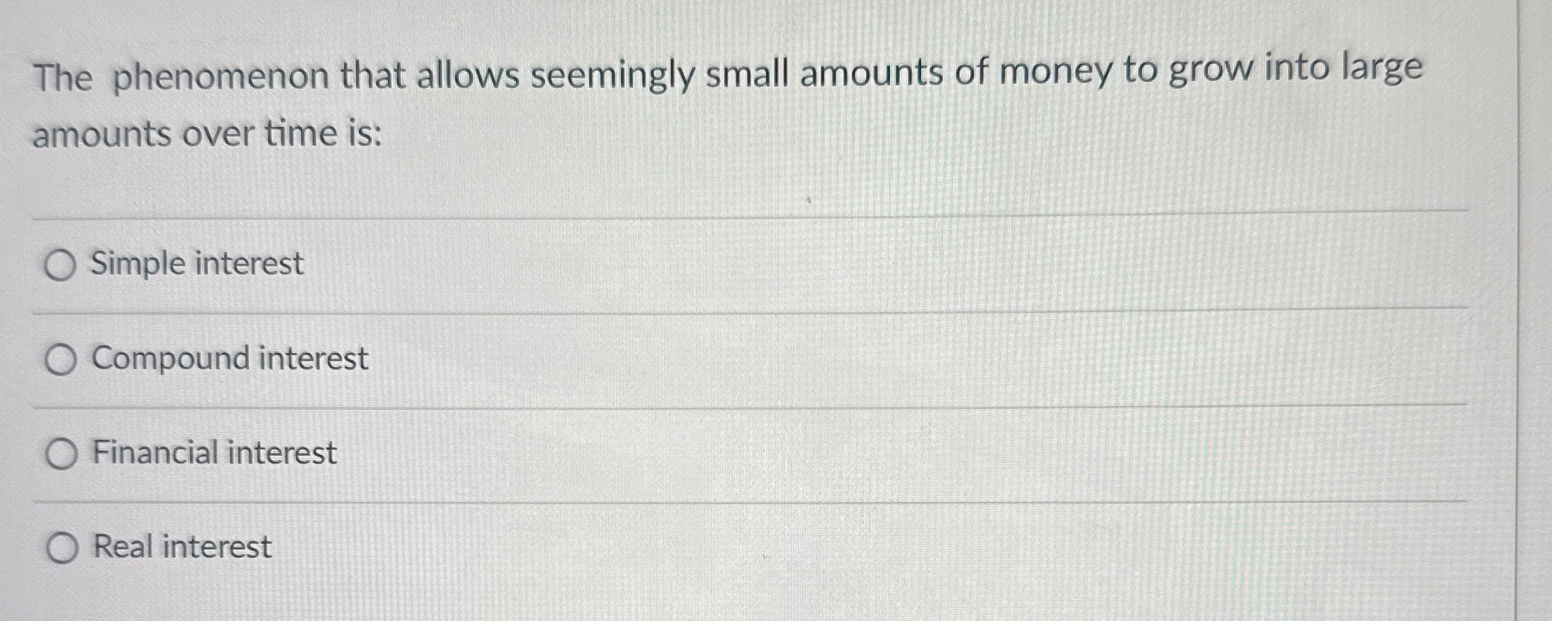 Solved The phenomenon that allows seemingly small amounts of | Chegg.com