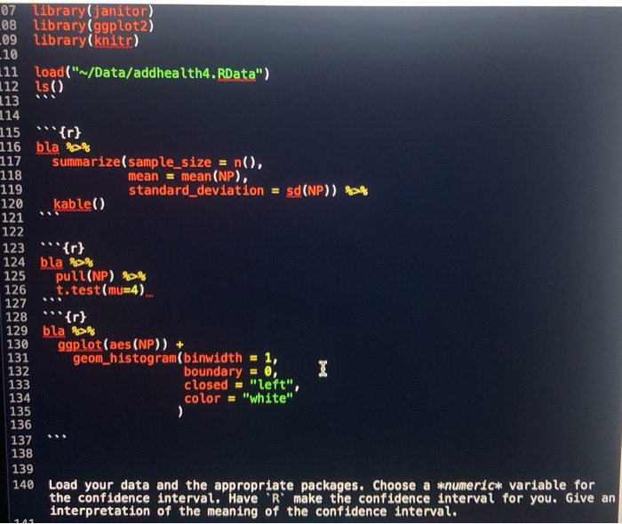 Using R knitr::opts_chunk$set (warning"FALSE, | Chegg.com