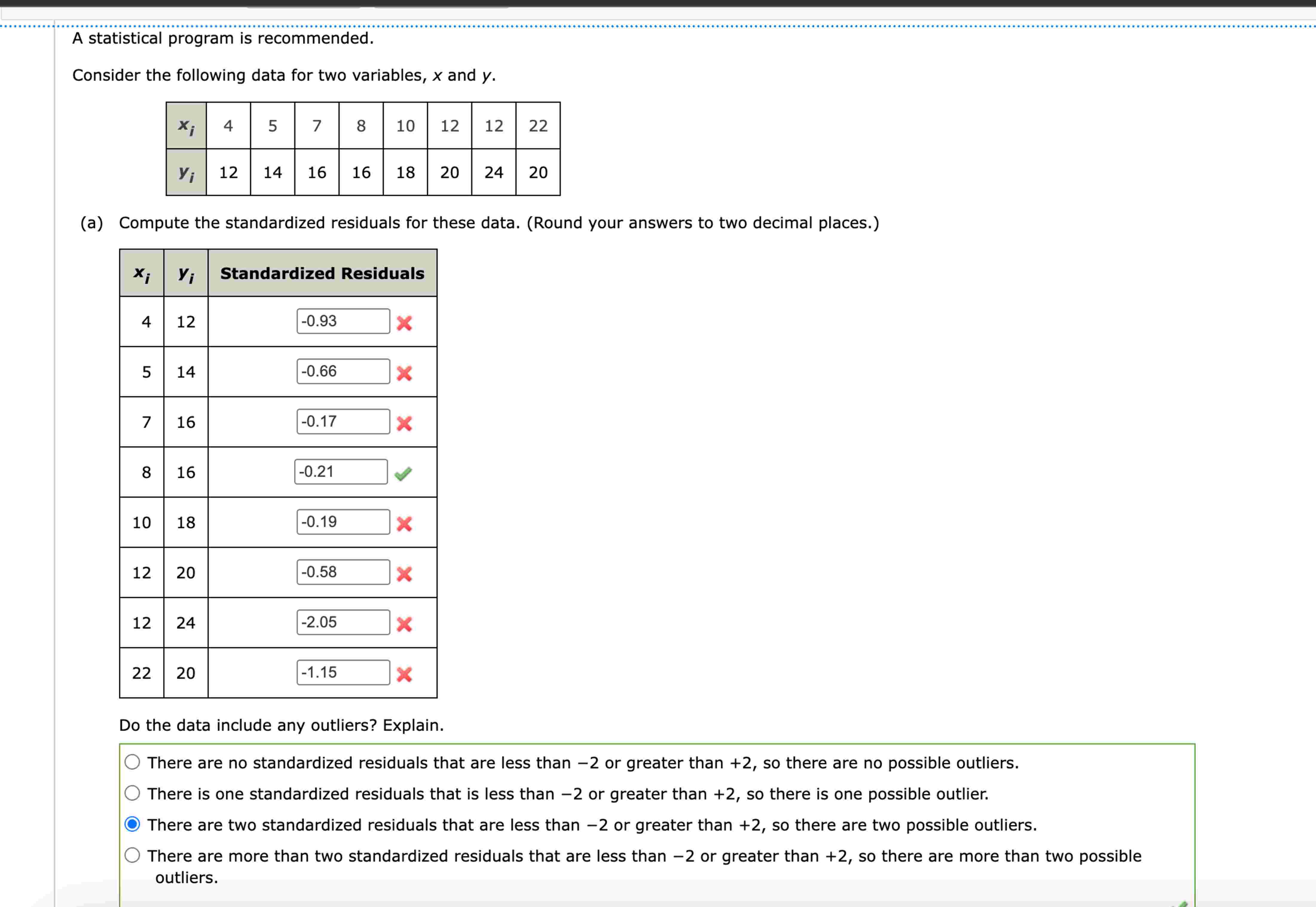 A statistical program is ﻿recommended.Consider the | Chegg.com