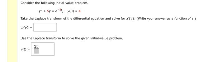 Solved Consider the following initial-value problem. | Chegg.com