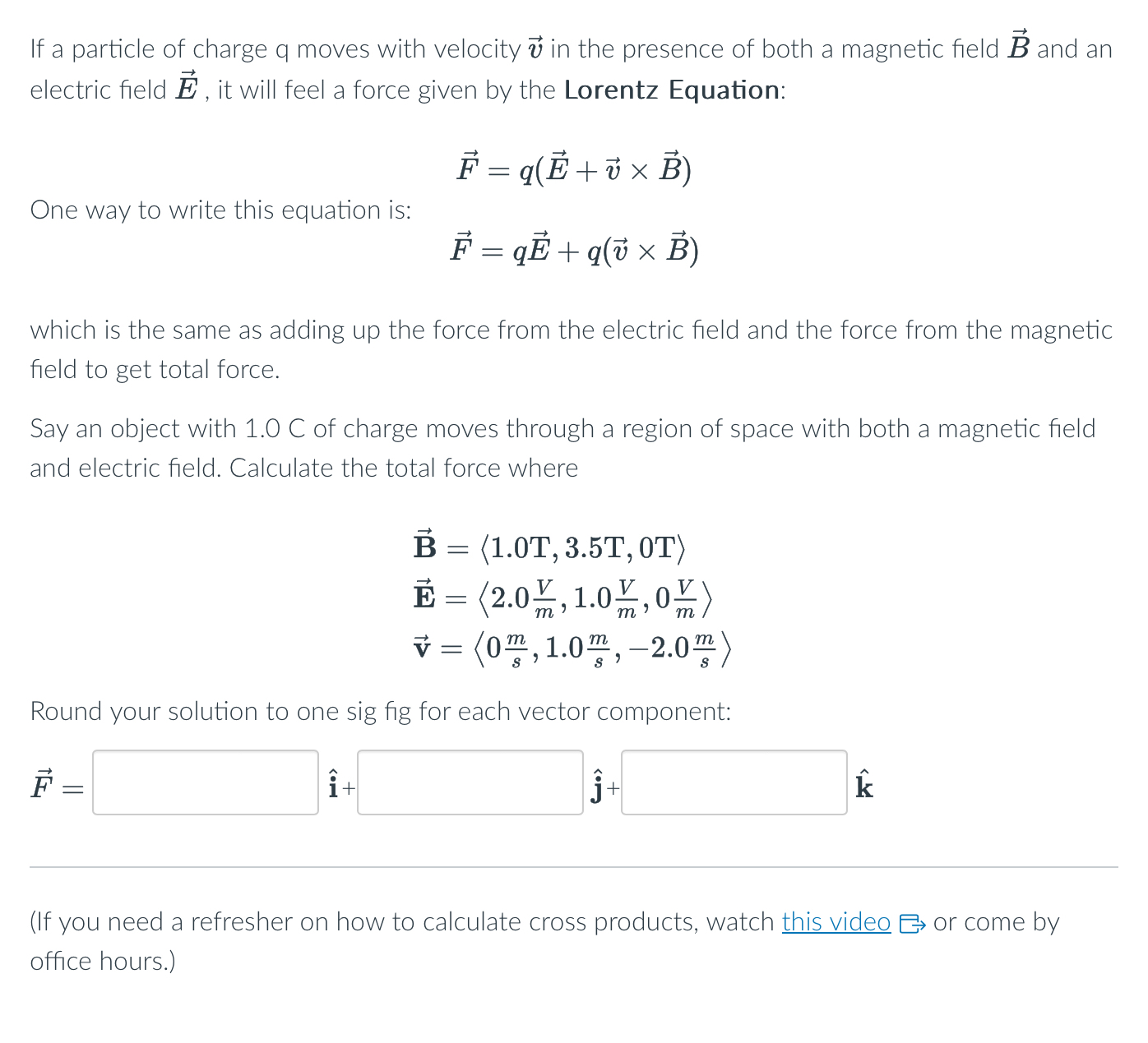 If a particle of charge q moves with velocity vec(v) | Chegg.com