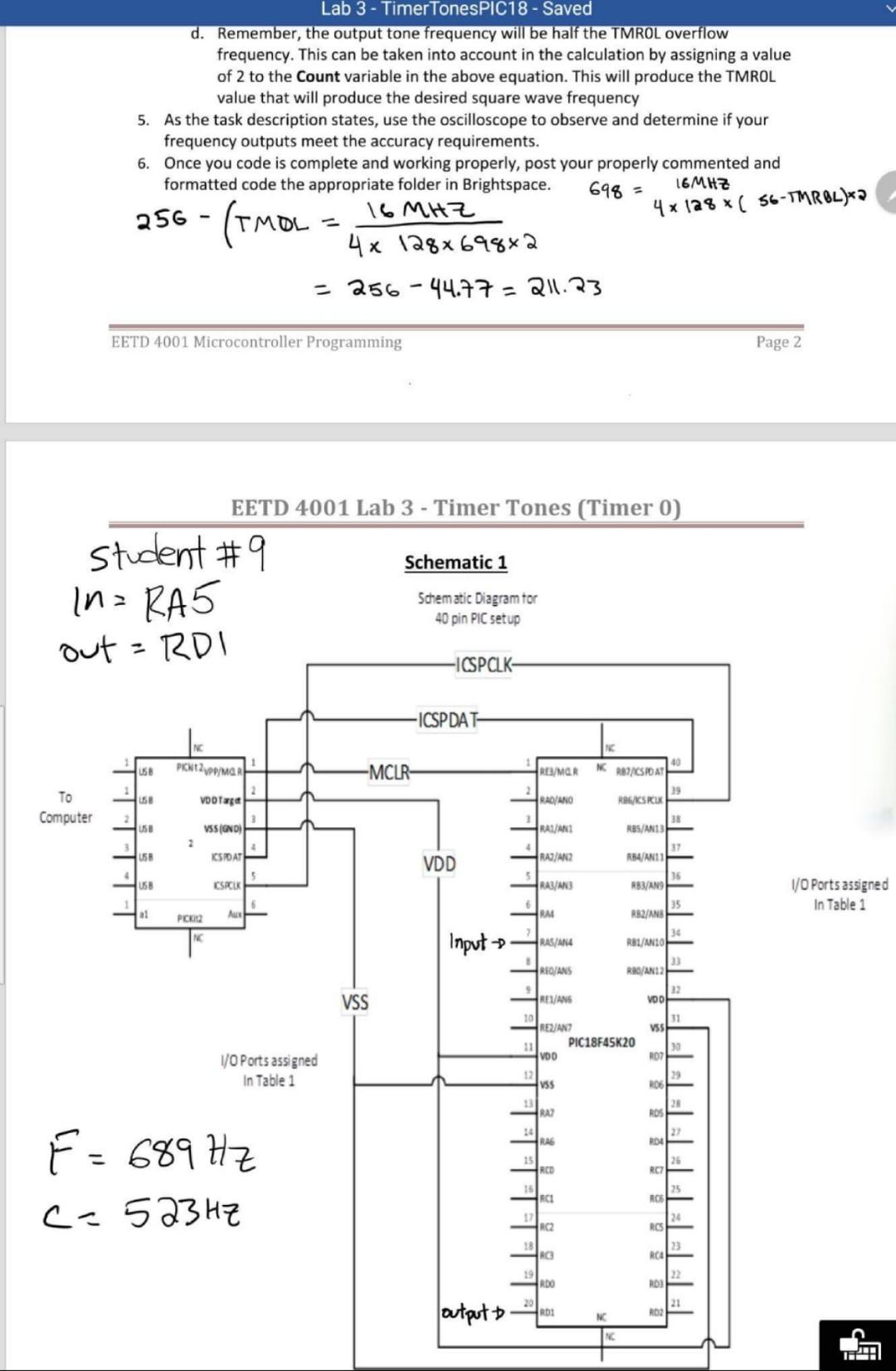 Solved Task: Using the Timer 0 peripheral in 8-BIT | Chegg.com