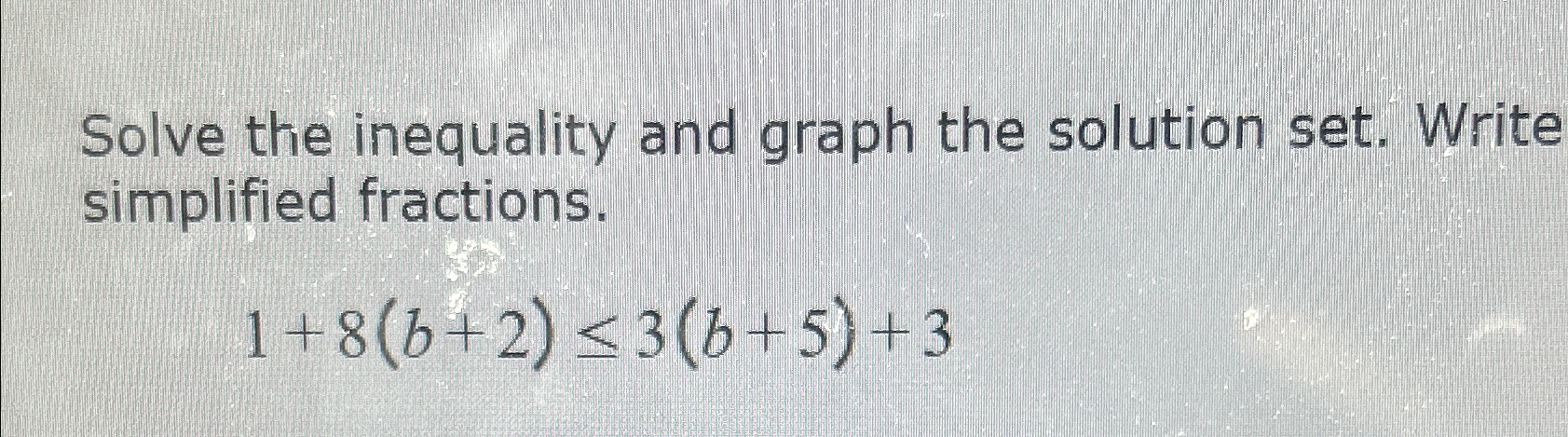 Solved Solve the inequality and graph the solution set. | Chegg.com