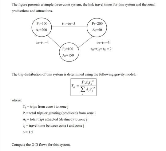 Solved The figure presents a simple three-zone system, the | Chegg.com