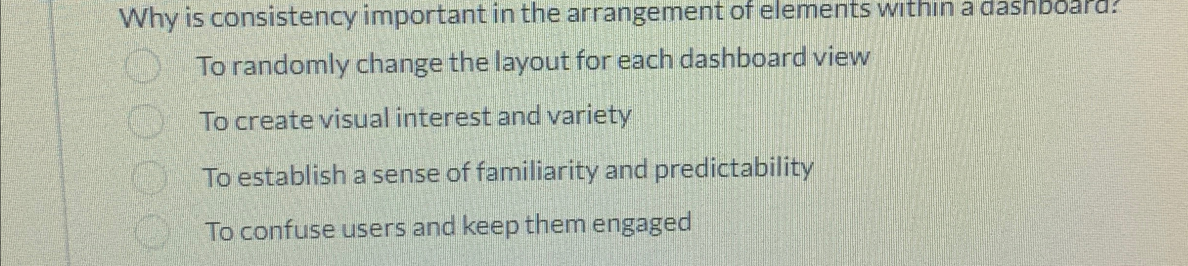 Solved Why is consistency important in the arrangement of | Chegg.com