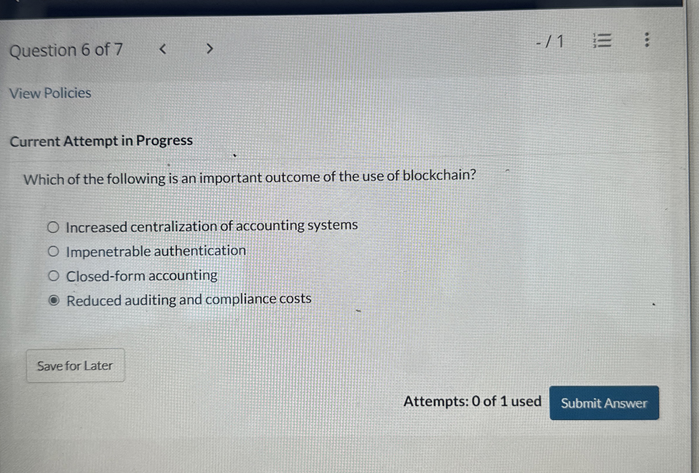 Solved View PoliciesCurrent Attempt in ProgressWhich of the | Chegg.com