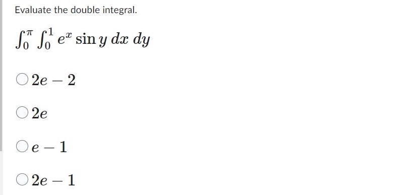 Solved Evaluate the double | Chegg.com