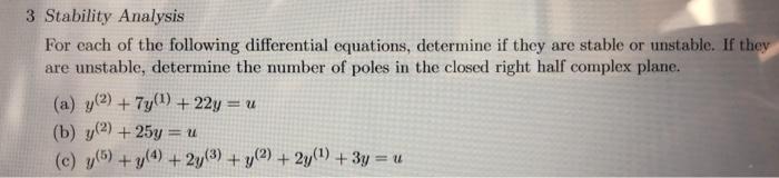 Solved For each of the following differential equations, | Chegg.com