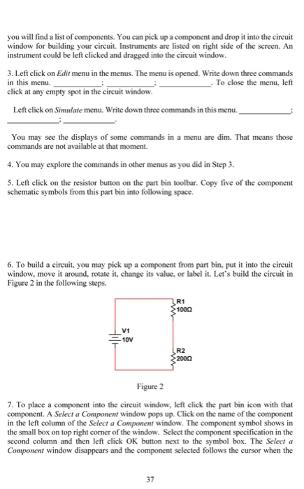 Solved EXPERIMENT 9 INTRODUCTION TO MULTISIM SOFTWARE | Chegg.com
