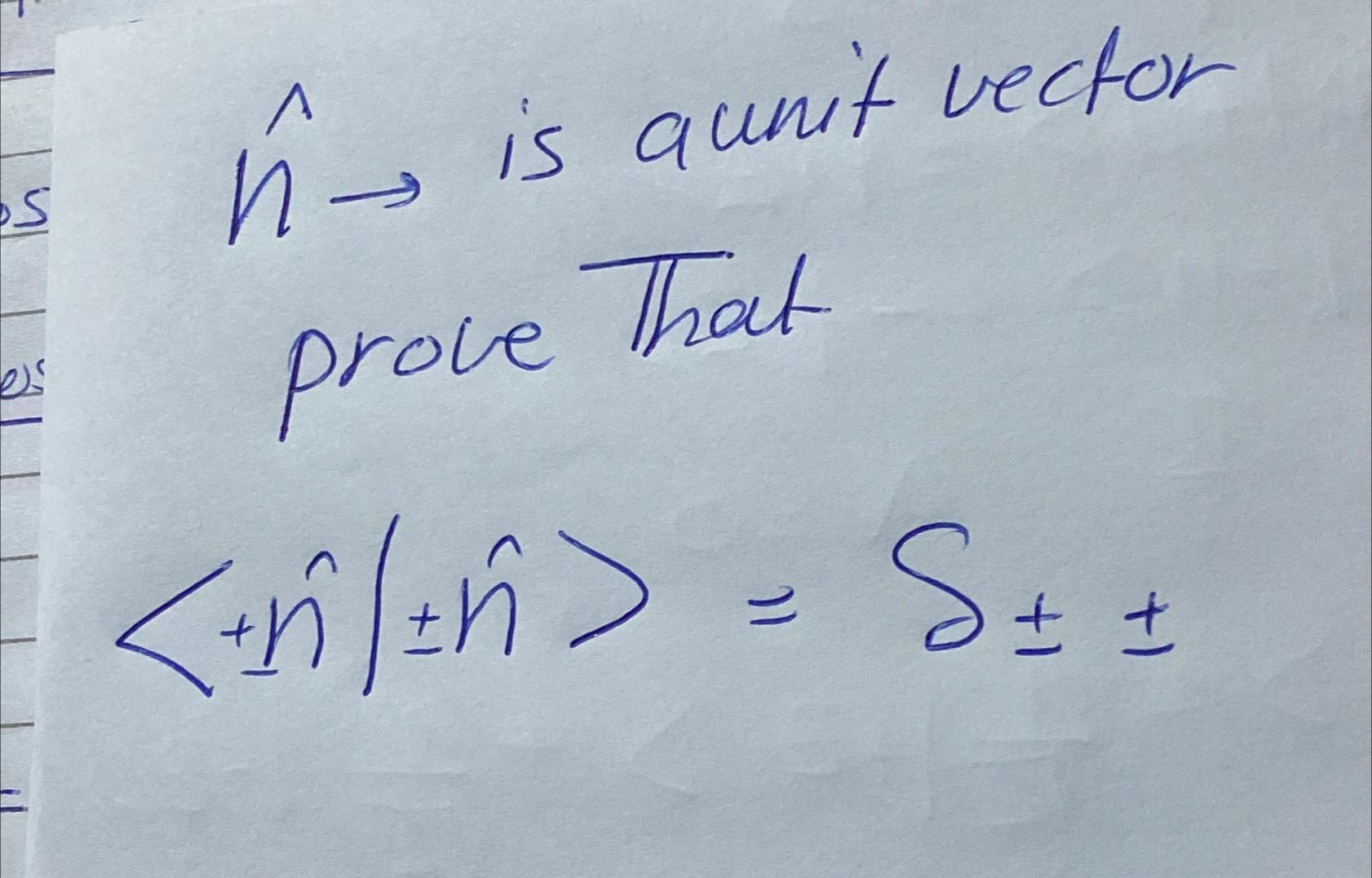 Solved hat(n)→ ﻿is a unit vector prove | Chegg.com