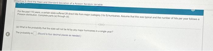 Solved Objective 3: Find the Mean and Standard Deviation of | Chegg.com