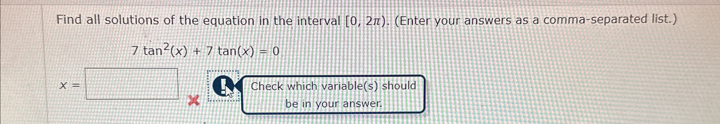 Solved Find all solutions of the equation in the interval | Chegg.com
