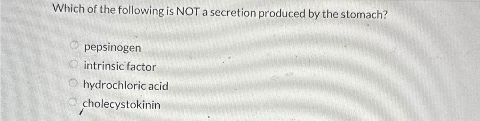 Solved Which of the following is NOT a secretion produced by | Chegg.com