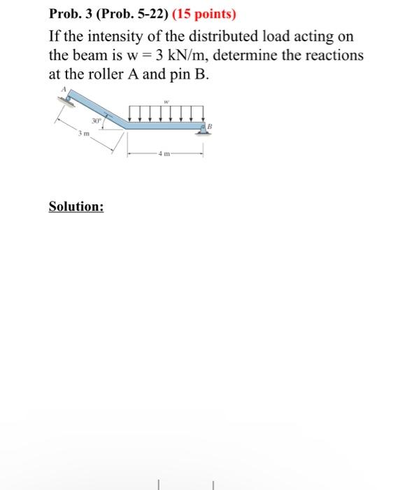 Solved If the intensity of the distributed load acting on | Chegg.com