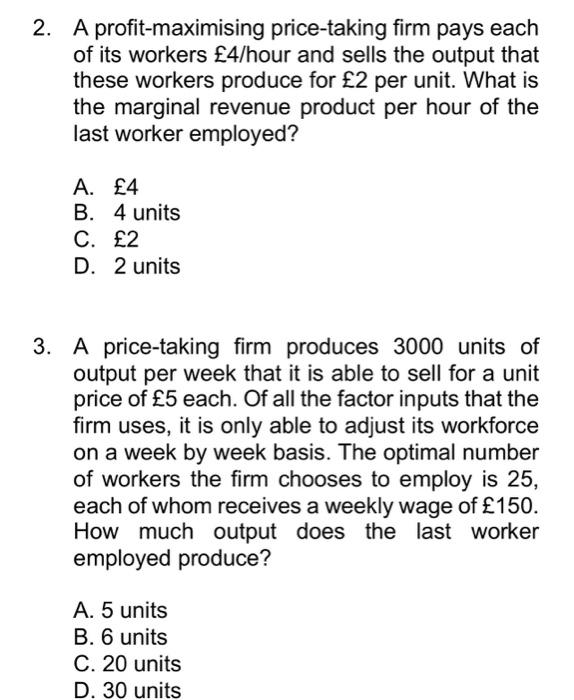Solved 1. The diagram below depicts a price-taking firm's | Chegg.com