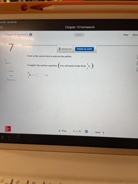 Solved 28 PM Sat Feb 20 Chapter 10 homework Chapter 10 | Chegg.com
