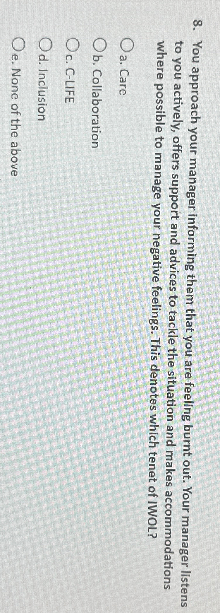 Solved You approach your manager informing them that you are | Chegg.com