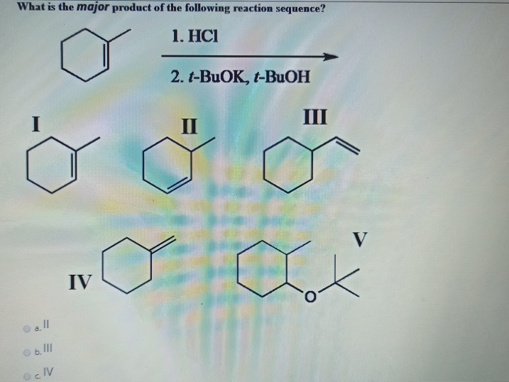 Solved What is the major product of the following reaction | Chegg.com