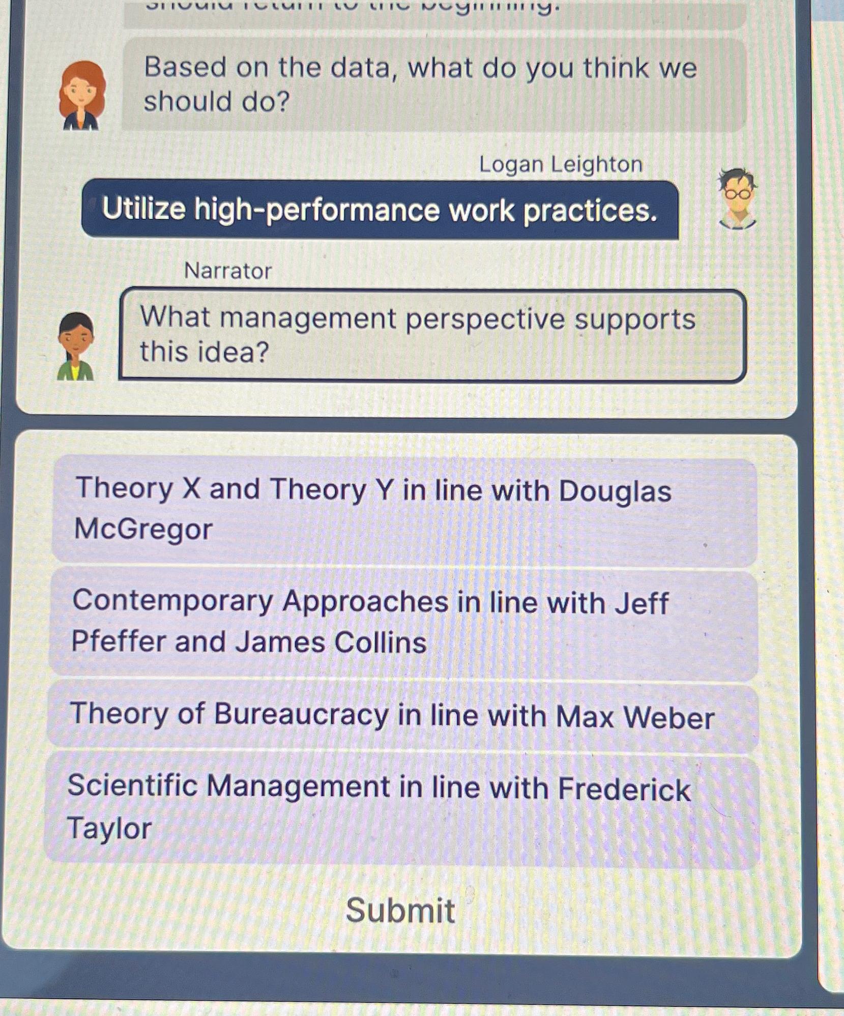 Solved Based on the data, what do you think we should | Chegg.com