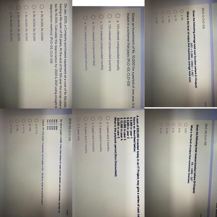 Solved IPLO-03, CLO-03) (PLO-3.CLO-03) Given the following | Chegg.com Solved IPLO-03, CLO-03) (PLO-3.CLO-03) Given the following | Chegg.com