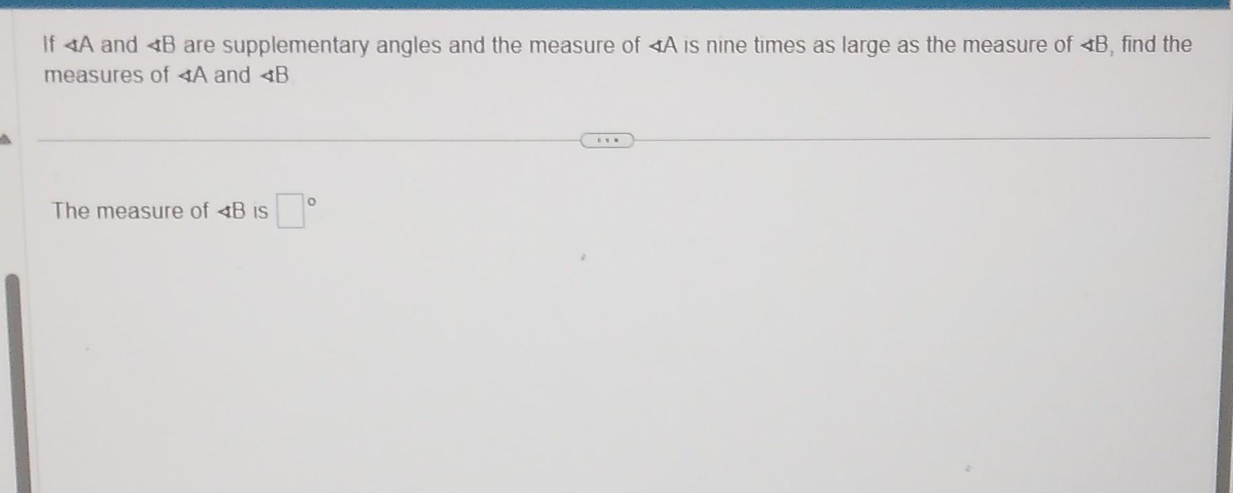 Solved If \( \varangle A \) and \( \varangle B \) are | Chegg.com