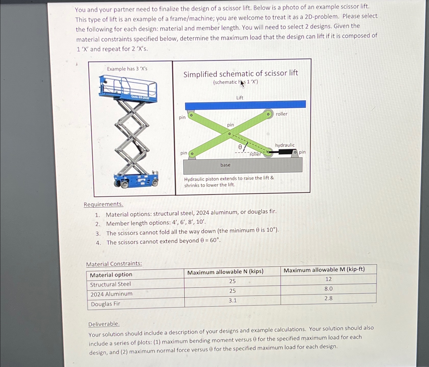 Solved You and your partner need to finalize the design of a | Chegg.com