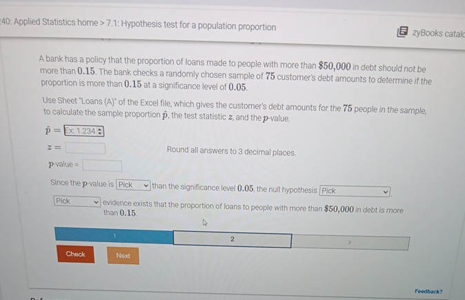 Solved 40: Applied Statistics home > 7.1: Hypothesis test | Chegg.com