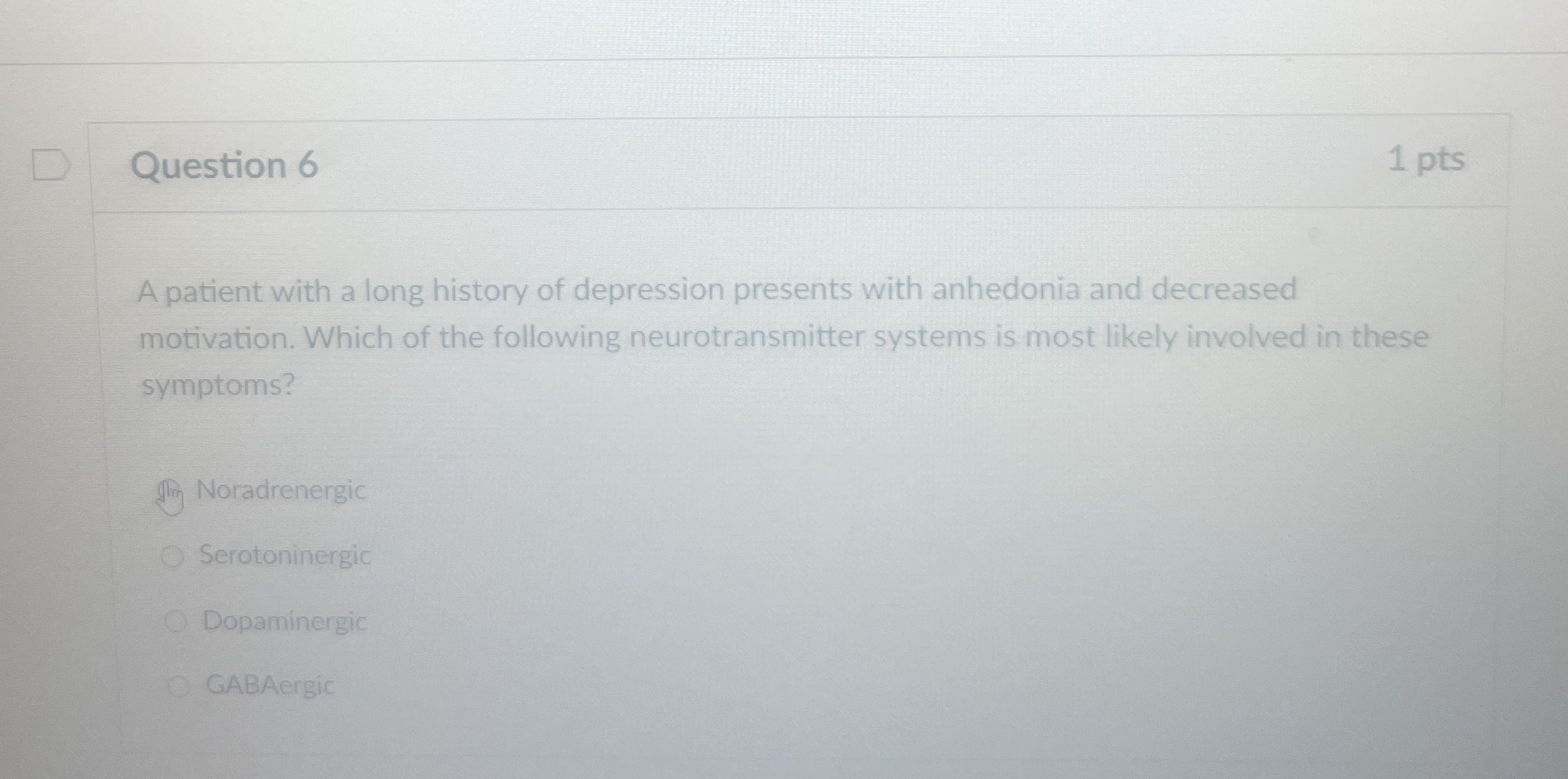 Solved Question 61 ﻿ptsA patient with a long history of | Chegg.com