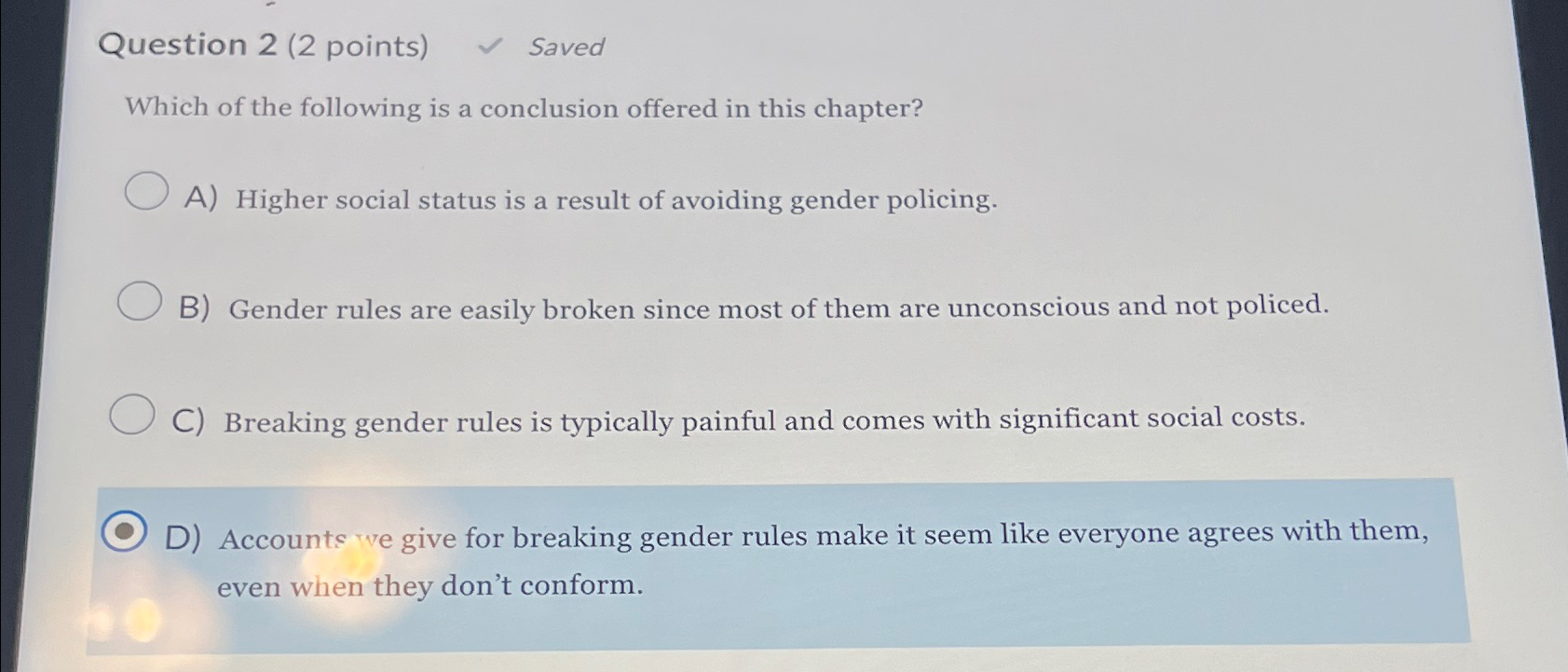 Solved Question 2 (2 points) SavedWhich of the following | Chegg.com Solved Question 2 (2 points) SavedWhich of the following | Chegg.com
