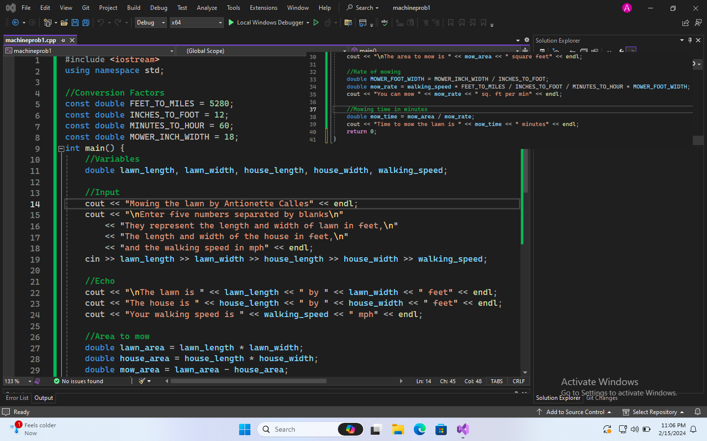 Solved Please help me fix this code, it is not giving the | Chegg.com | Chegg.com
