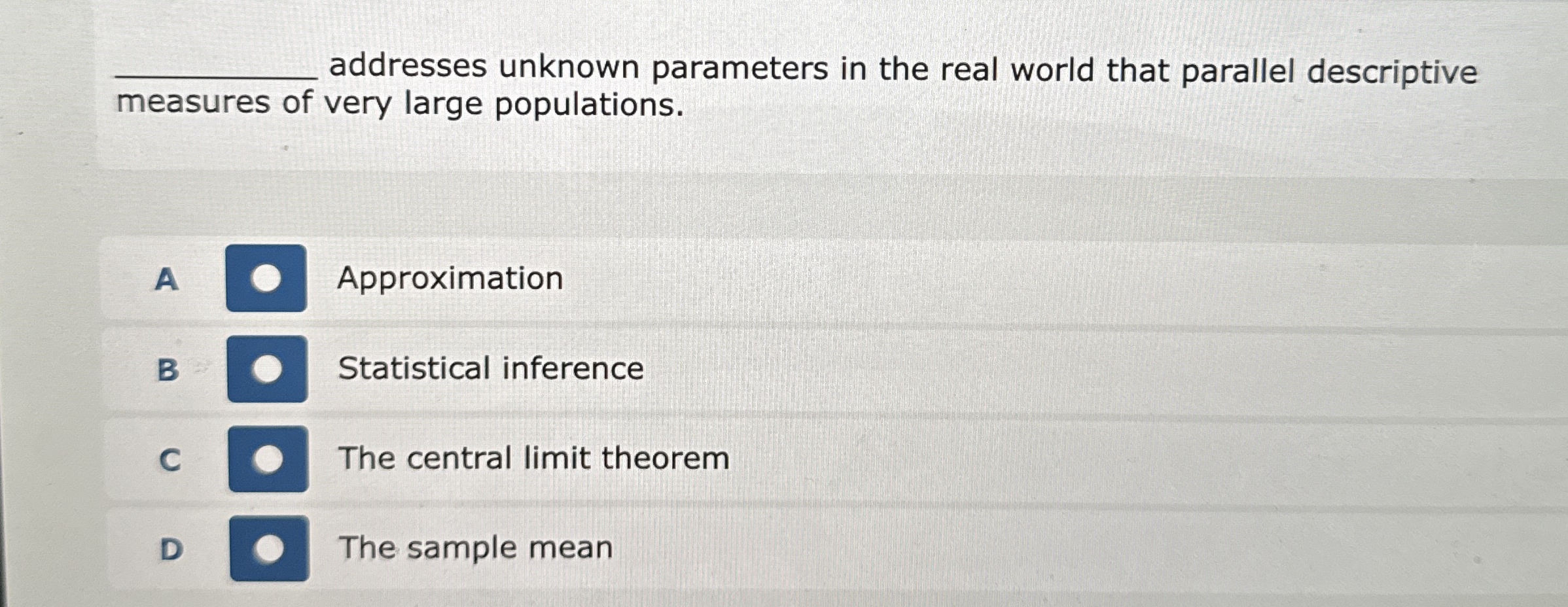 Solved addresses unknown parameters in the real world that | Chegg.com