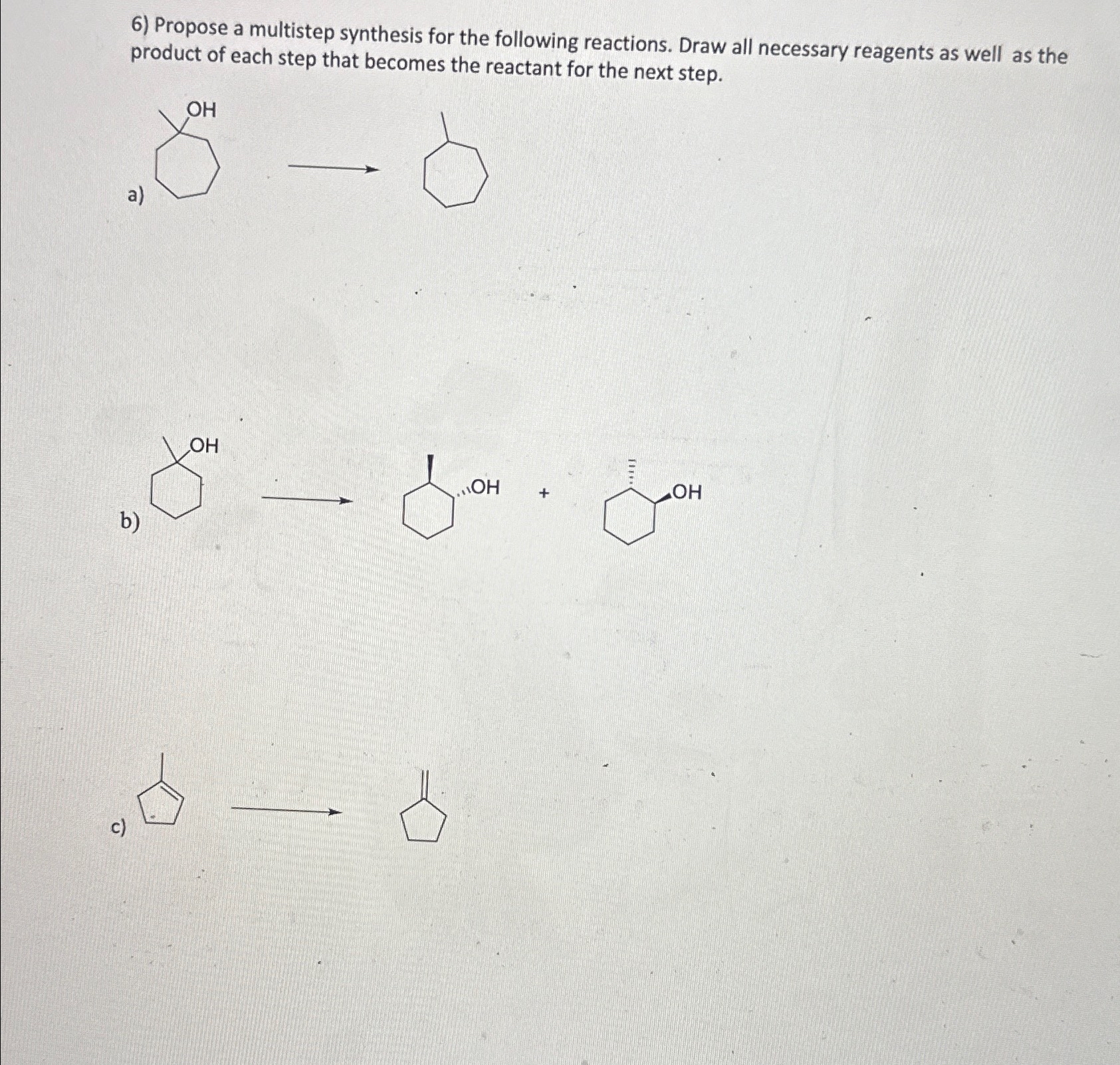 Solved Propose a multistep synthesis for the following | Chegg.com