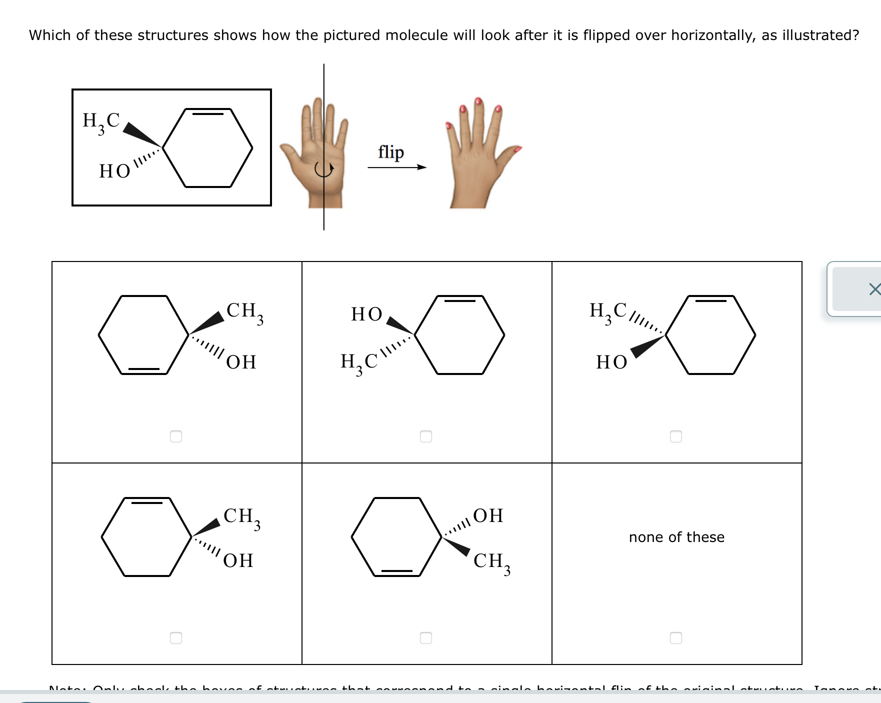 Solved Which of these structures shows how the pictured | Chegg.com