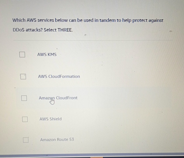 Solved Which AWS services below can be used in tandem to | Chegg.com