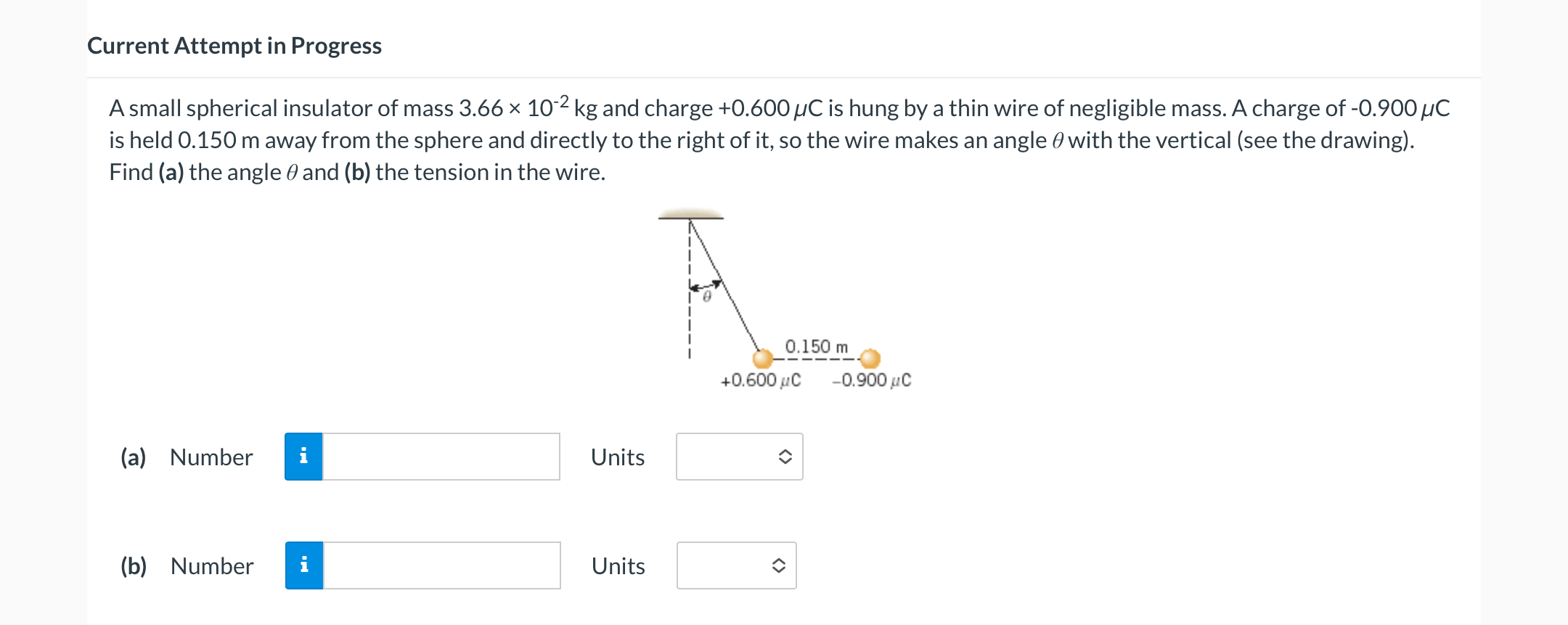 Solved Current Attempt in ProgressA small spherical | Chegg.com