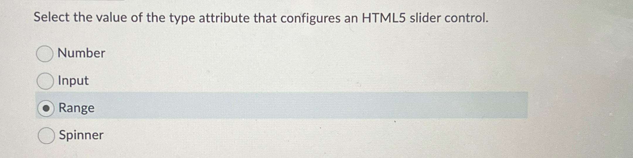 Solved Select the value of the type attribute that | Chegg.com