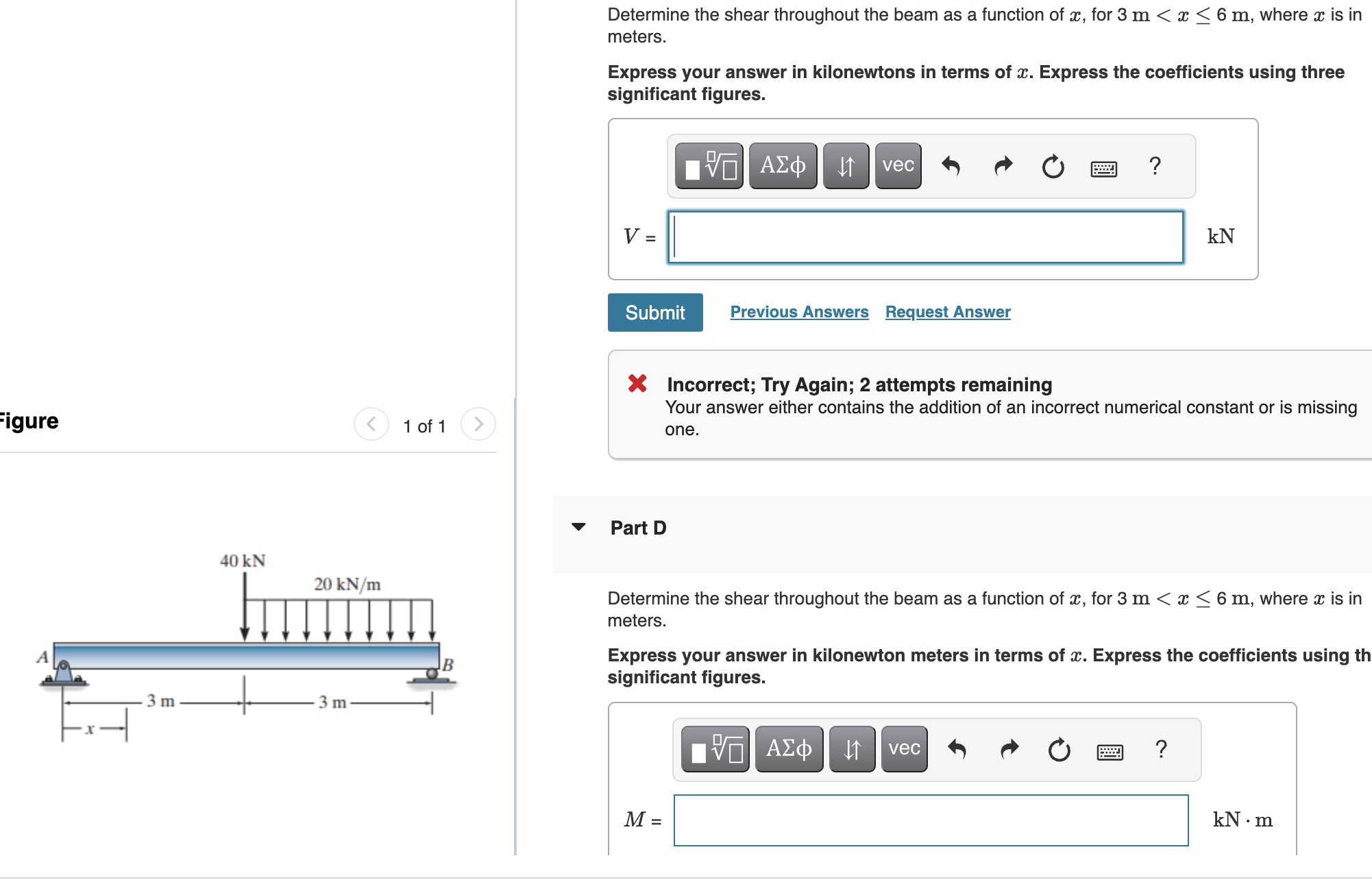 Solved Solve questions and draw shear force and bending | Chegg.com