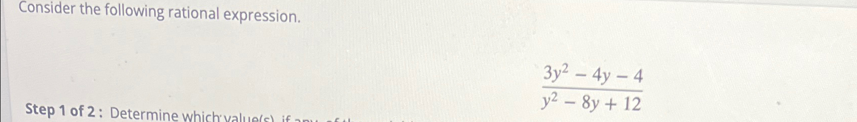 Solved Consider the following rational | Chegg.com