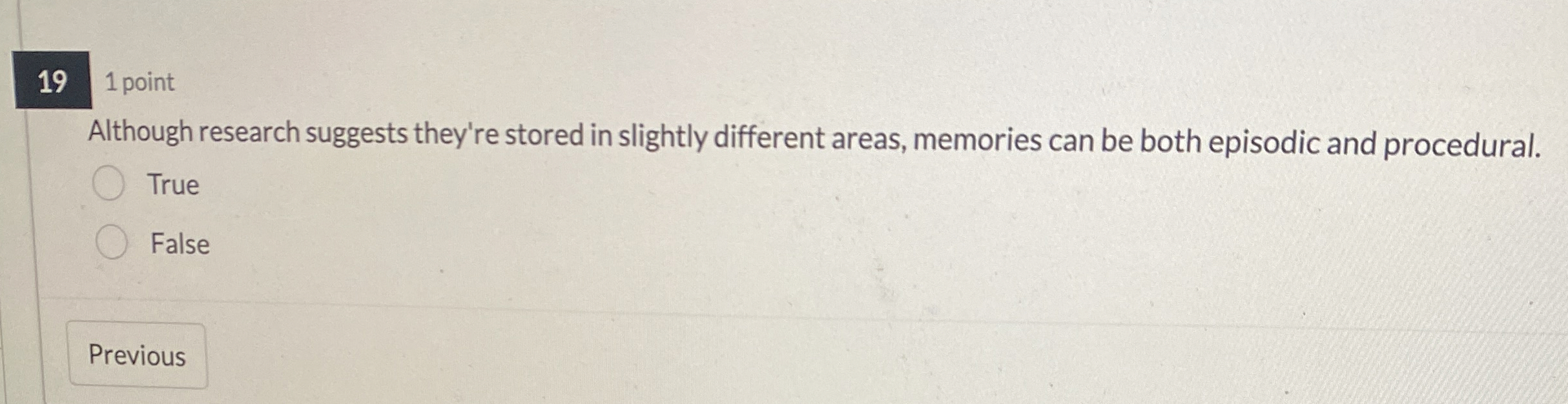 Solved 191 ﻿pointAlthough research suggests they're stored | Chegg.com