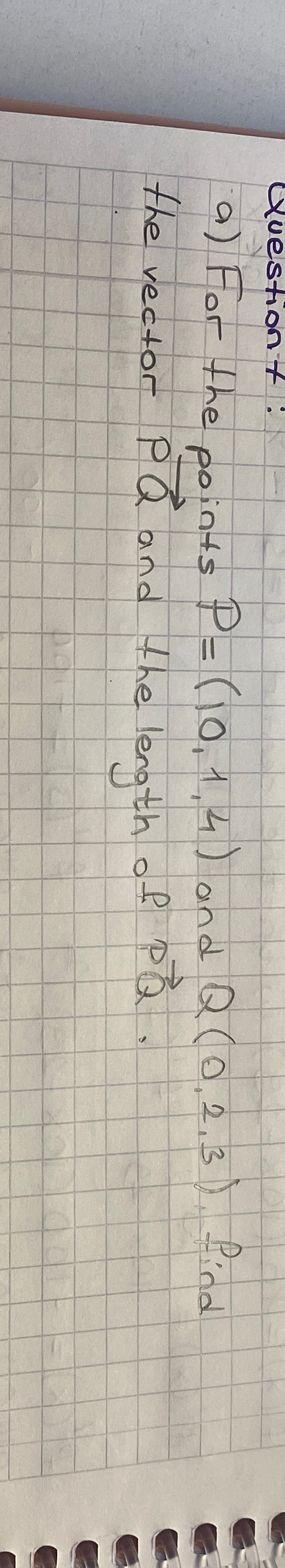 Solved a) ﻿For the points P=(10,1,4) ﻿and Q(0,2,3), ﻿find | Chegg.com