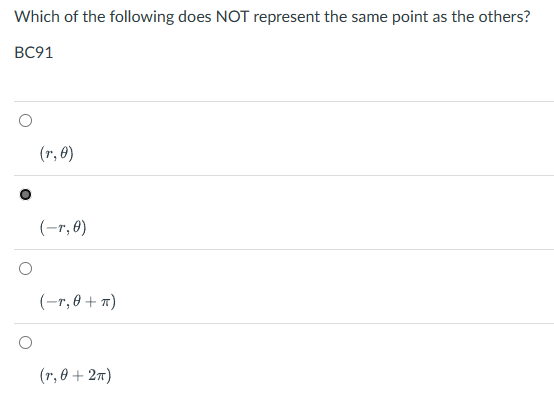 Solved Which of the following does NOT represent the same | Chegg.com