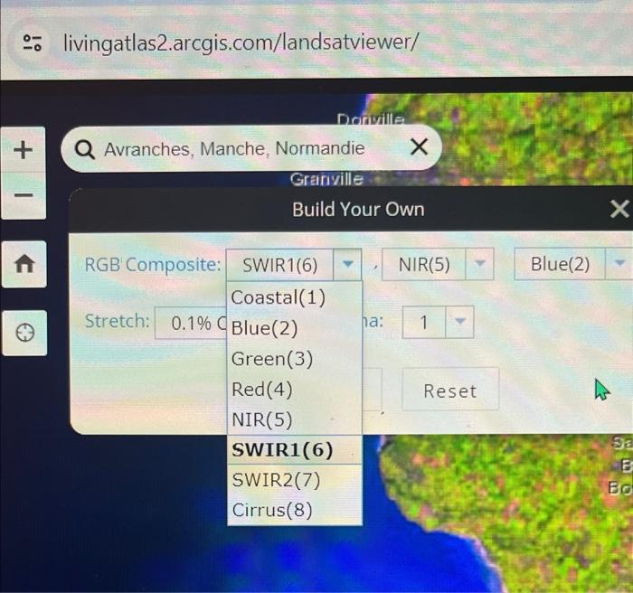 Solved Topic: GIS - using Lansat App Does anyone know how to | Chegg.com